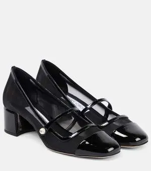 JIMMY CHOO Elisa 45 Mesh Mary Jane Pumps