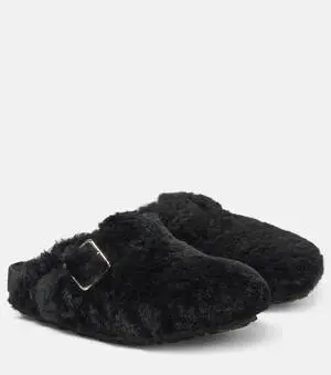 BIRKENSTOCK Boston Shearling Clogs - Black