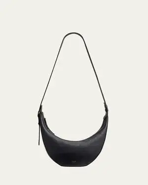 Khaite Augustina Small Zip Calfskin Crossbody Bag - Black