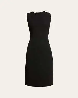 Lafayette 148 New York Harpson Finesse Crepe Sheath Dress - Black