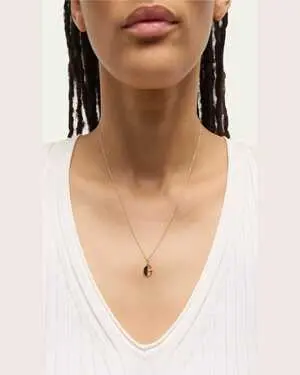 SYDNEY EVAN 14k Yellow Gold Pure Block Initial Necklace - Init G