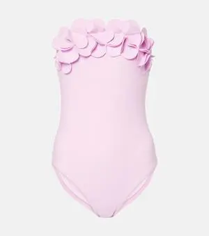 KARLA COLLETTO Floral Bandeau One-piece Swimsuit - Pink