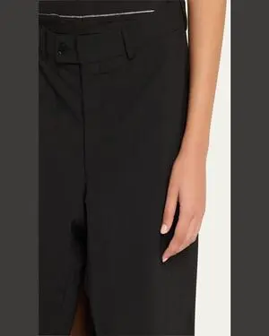 HODAKOVA Double Suit Tapered Wool Pants