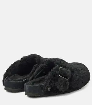BIRKENSTOCK Boston Shearling Clogs - Black