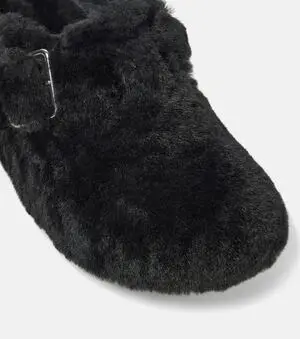 BIRKENSTOCK Boston Shearling Clogs - Black
