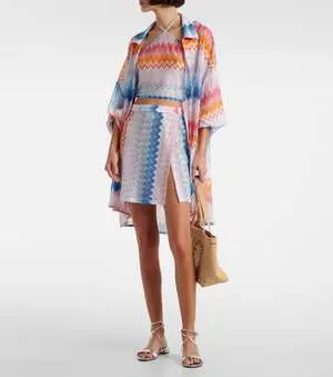 Missoni Zigzag Mini Skirt - Multicoloured