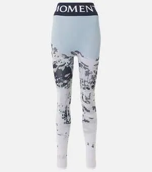 Perfect Moment High-rise Jacquard Leggings - Multicoloured