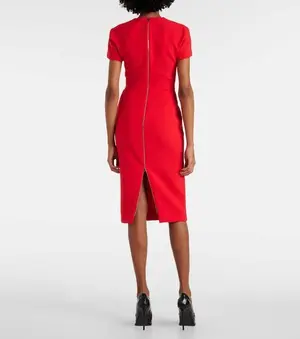 Victoria Beckham Crêpe Midi Dress