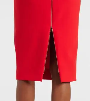 Victoria Beckham Crêpe Midi Dress