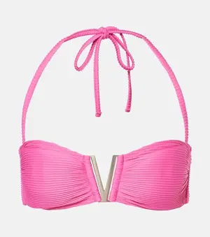 Heidi Klein Tulum Bandeau Bikini Top - Pink