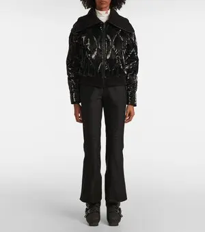 Perfect Moment Carving Quilted Down Ski Jacket - Black