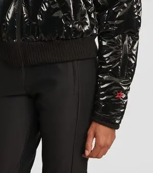 Perfect Moment Carving Quilted Down Ski Jacket - Black