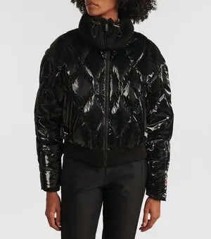 Perfect Moment Carving Quilted Down Ski Jacket - Black
