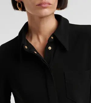 Tory Burch Belted Jersey Shirt Dress