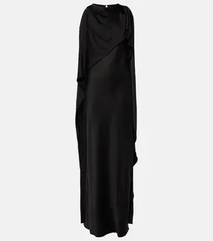 Simkhai Izel Satin Gown - Black