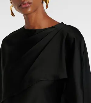 Simkhai Izel Satin Gown - Black