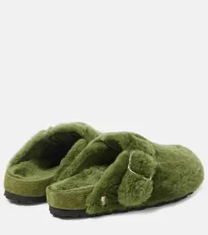 BIRKENSTOCK Boston Shearling Clogs - Green