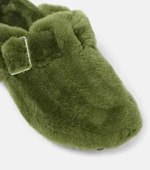BIRKENSTOCK Boston Shearling Clogs - Green