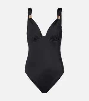 Heidi Klein La Bocana One Piece Swimsuit - Black