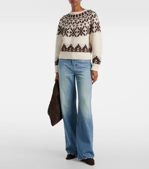 FRAME Fair Isle Alpaca-blend Sweater
