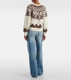 FRAME Fair Isle Alpaca-blend Sweater