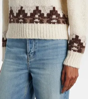 FRAME Fair Isle Alpaca-blend Sweater