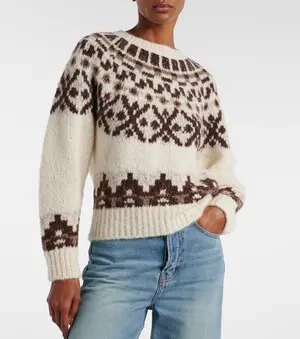 FRAME Fair Isle Alpaca-blend Sweater