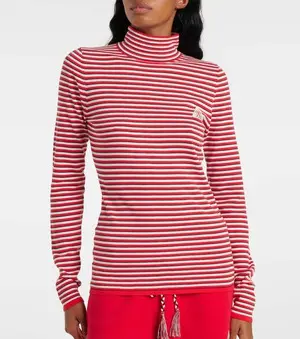 The Upside Raie Striped Turtleneck Top