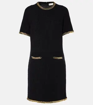 Tory Burch Chain-detail Waffle-knit Minidress
