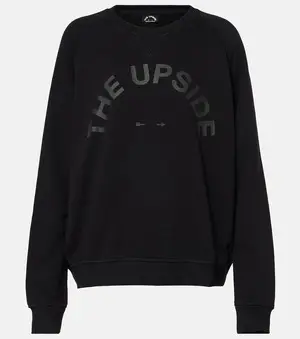 The Upside Newport Cotton Terry Sweatshirt - Black