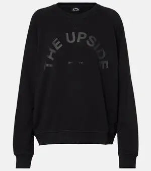 The Upside Newport Cotton Terry Sweatshirt - Black
