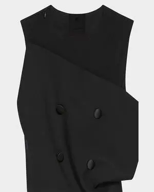 Givenchy 4-button Asymmetric Dress