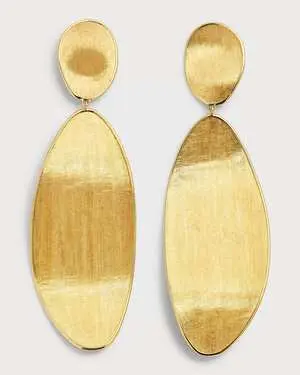 Marco Bicego 18k Lunaria Dangle Earrings - Yellow Gold
