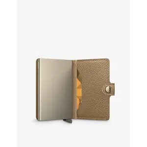 SECRID Pebble Brand-debossed Leather Wallet - Cappuccino