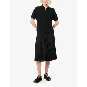 Lacoste Logo-patch Short-sleeve Stretch-pique Polo Shirt