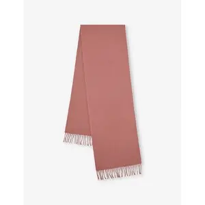 Mulberry Brand-embroidered Cashmere Scarf - Autumn Rose
