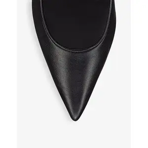 CHRISTIAN LOUBOUTIN Sporty Kate 100 Leather Heeled Pumps - Black