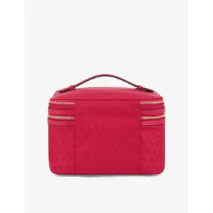 ANYA HINDMARCH Logo-embossed Nylon Vanity Kit - Magenta