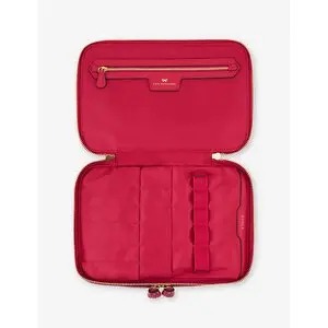 ANYA HINDMARCH Logo-embossed Nylon Vanity Kit - Magenta