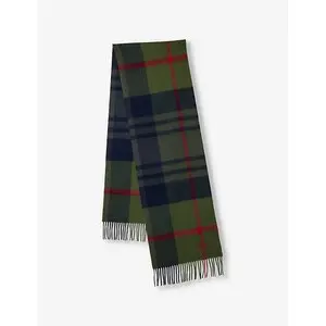 Mulberry Checked Small Merino-wool Scarf