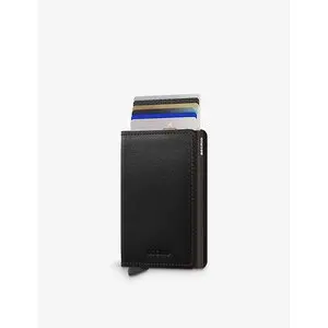SECRID Slimwallet Original Leather Cardholder - Black-brown
