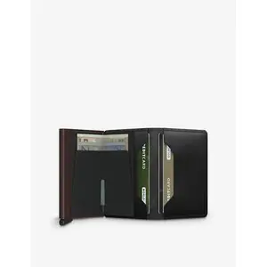 SECRID Slimwallet Original Leather Cardholder - Black-brown