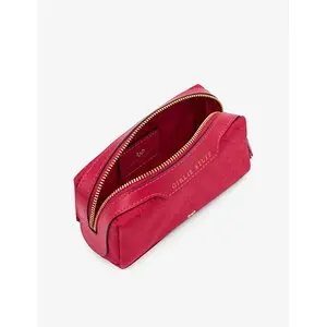 ANYA HINDMARCH Logo-jacquard Nylon Pouch - Magenta