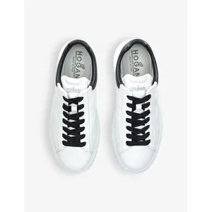 Hogan H-stripes Branded Leather Low-top Trainers