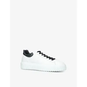 Hogan H-stripes Branded Leather Low-top Trainers