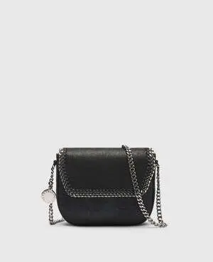 Stella McCartney Falabella Flap Crossbody Bag - Black