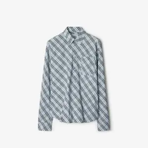 Burberry Relaxed Fit Check Cotton Shirt Breeze