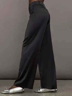 Carbon38 Satin Straight Leg Pant