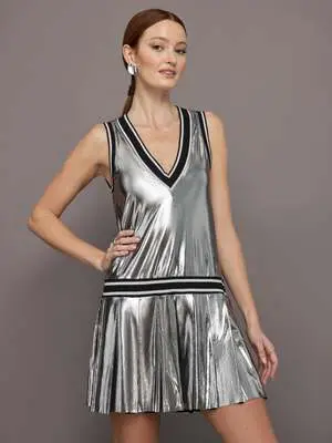 Silver Pleated