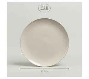 OVERANDBACK Over&back Coupe Semi-matte Stoneware 13' Round Erving Platter